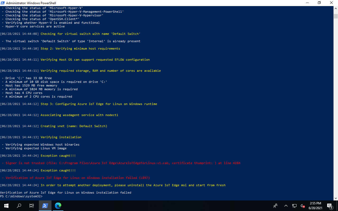 Deploy-Eflow exits with error "Signer is not trusted" during Linux VM image verification · Issue ...