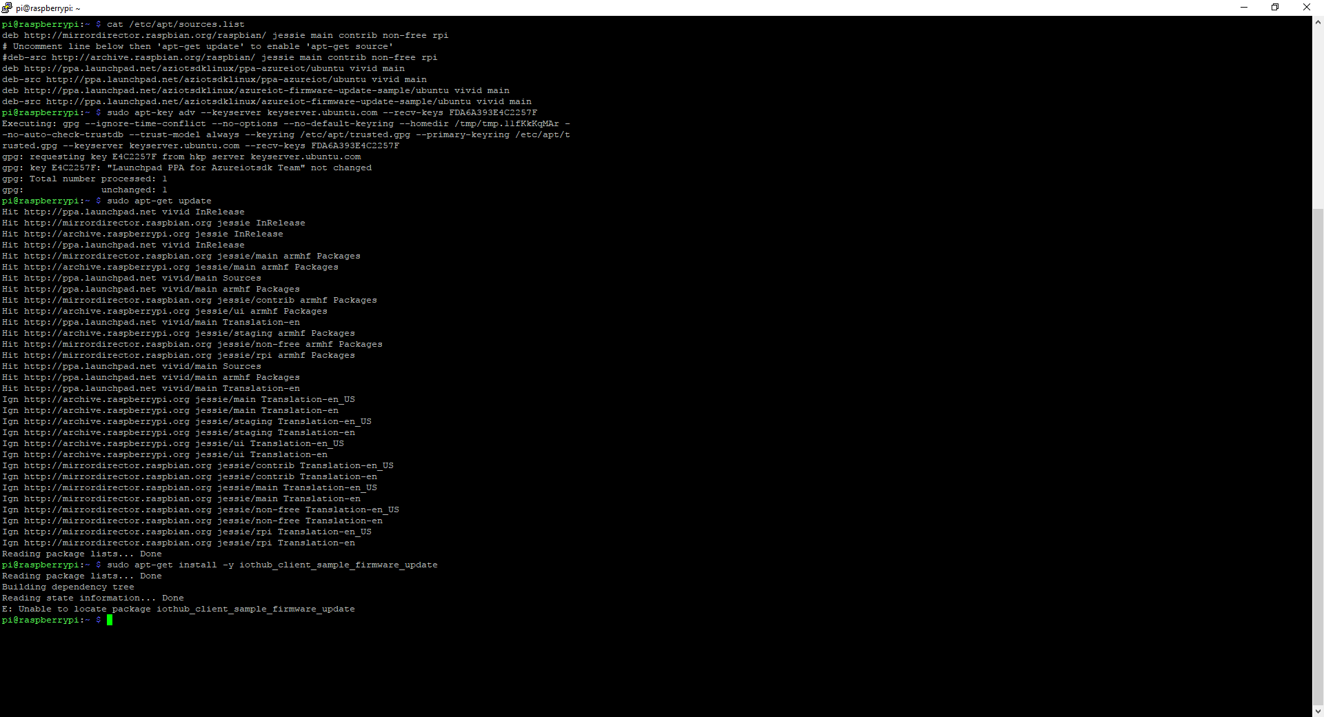 Unable to locate package iothub_client_sample_firmware_update · Issue #291 · Azure/azure-iot-sdk ...
