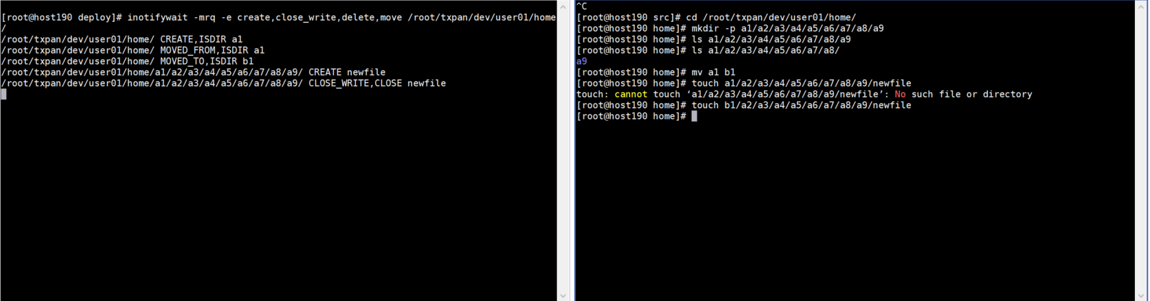 rename directory tree twice ,the monitor info wrong · Issue #130 · inotify-tools/inotify-tools ...