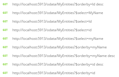 Question: ASP.NET Core - How to properly handle camel case OData query with ODataQueryOption ...