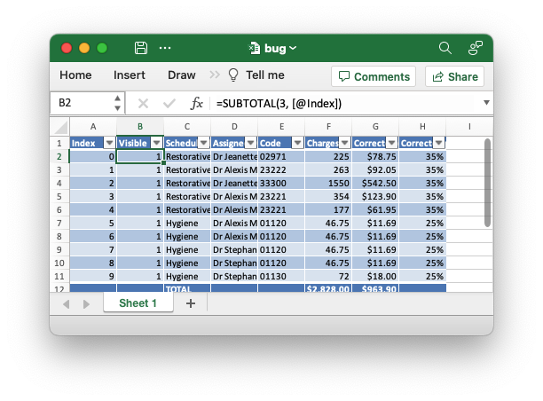 Bug: Inconsistent Calculated Column Formula when applying columns[:].formula using table range ...