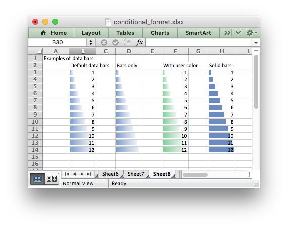 Feature request: Add missing conditional format data bar features ...