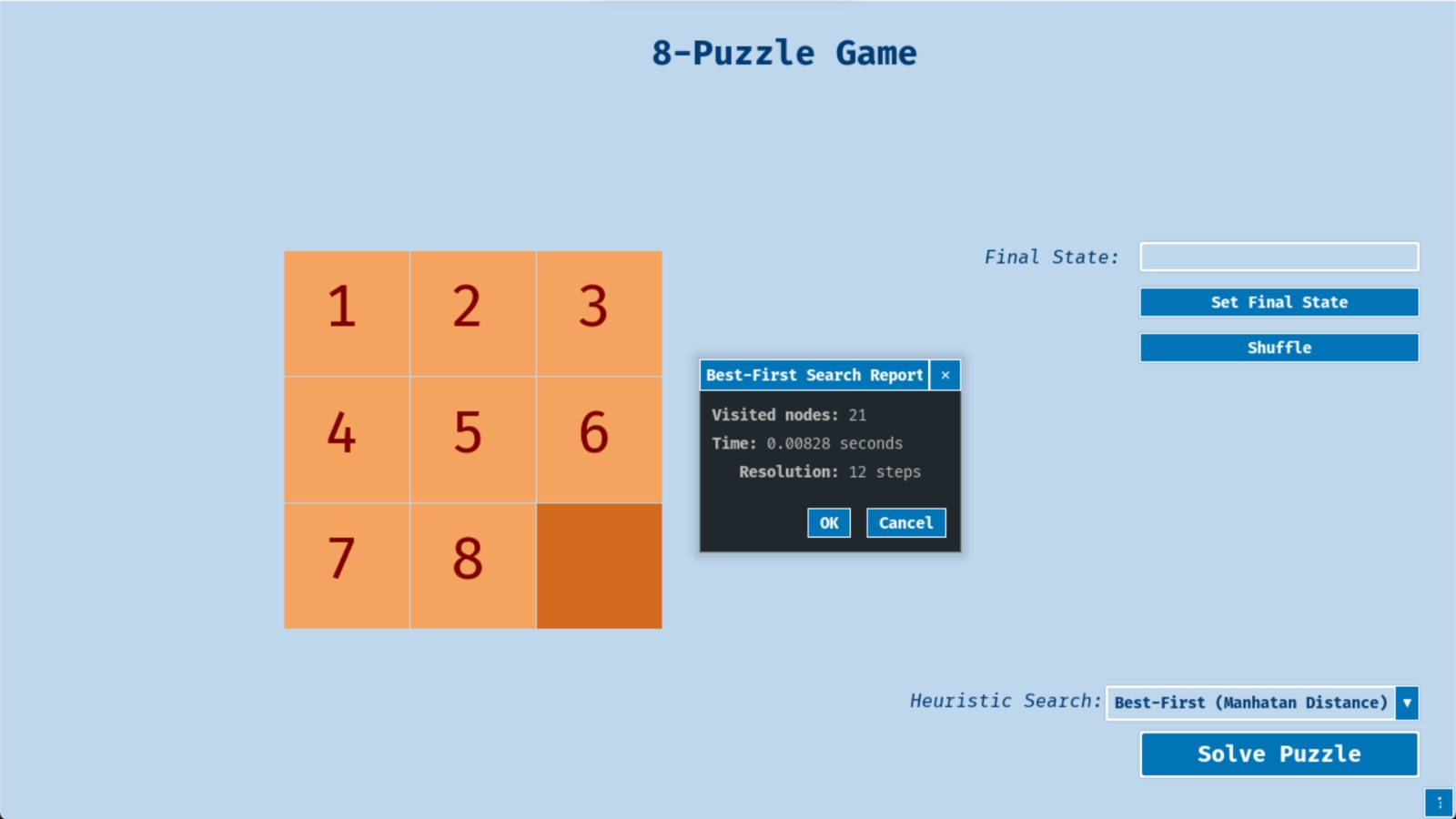 GitHub - VsinK14/8-puzzle