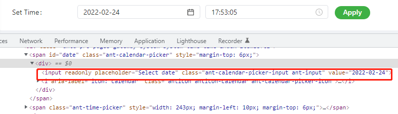 [Question] Date plugin readonly input How do I select the time in ...