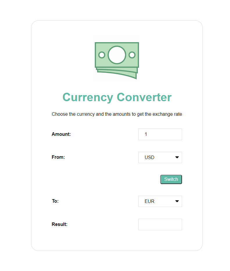 GitHub - HelenQuang/Currency-Convertor