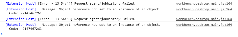 SQL Server Agent not showing job history · Issue #16802 · microsoft ...