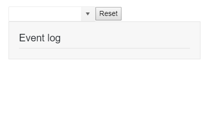 [ComboBox] selectionChange is not fired after call form.resetForm() · Issue #2188 · telerik ...
