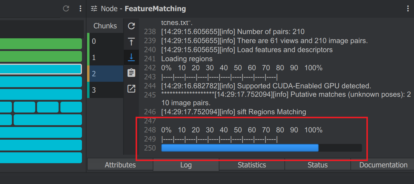 [bug] Progress Bar in Log not aligned with legend. · Issue #1841 · alicevision/Meshroom · GitHub