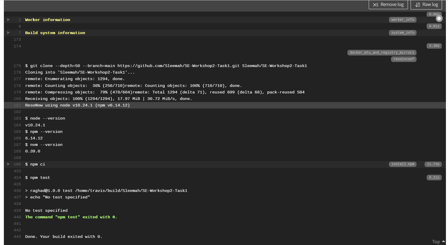 GitHub - Sleemah/SE-Workshop2-Task1