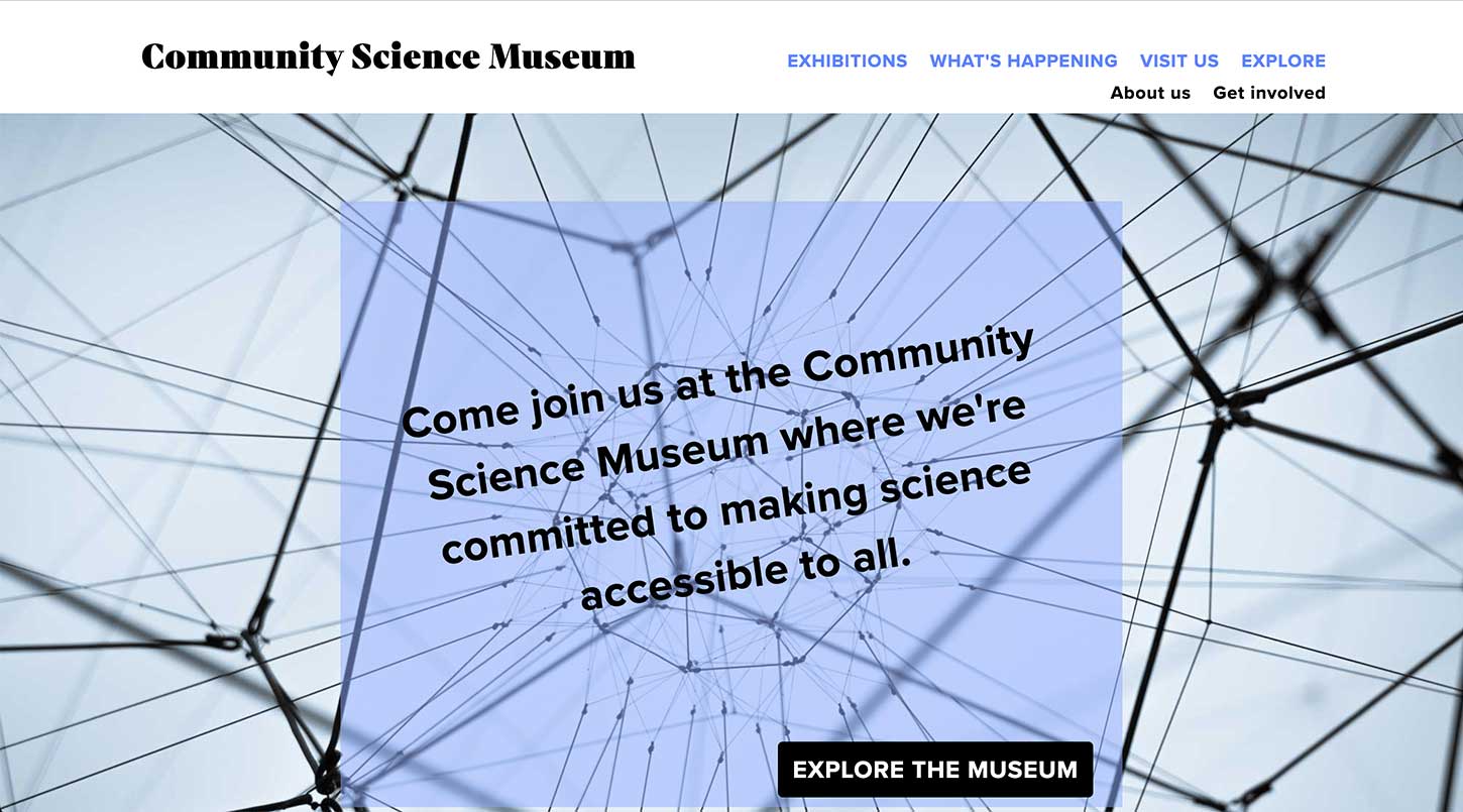 GitHub - mathildeew/semester-project-1-community-science-museum
