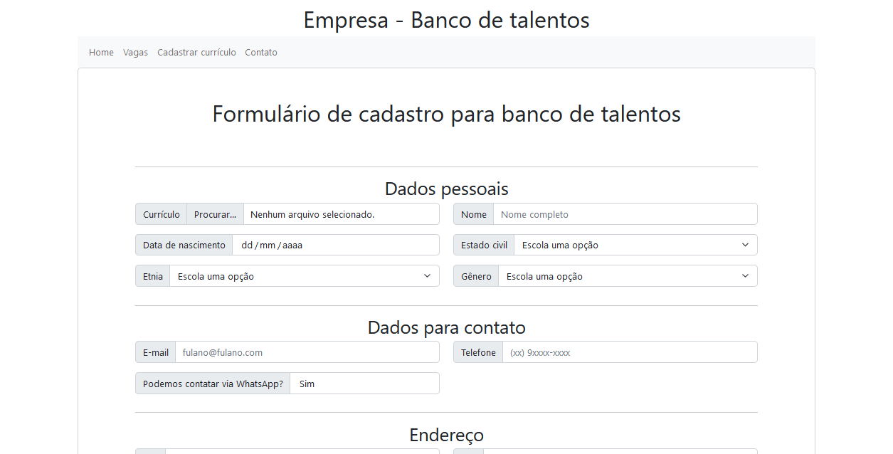 GitHub - fernandorebelo/formulario-banco-de-talentos
