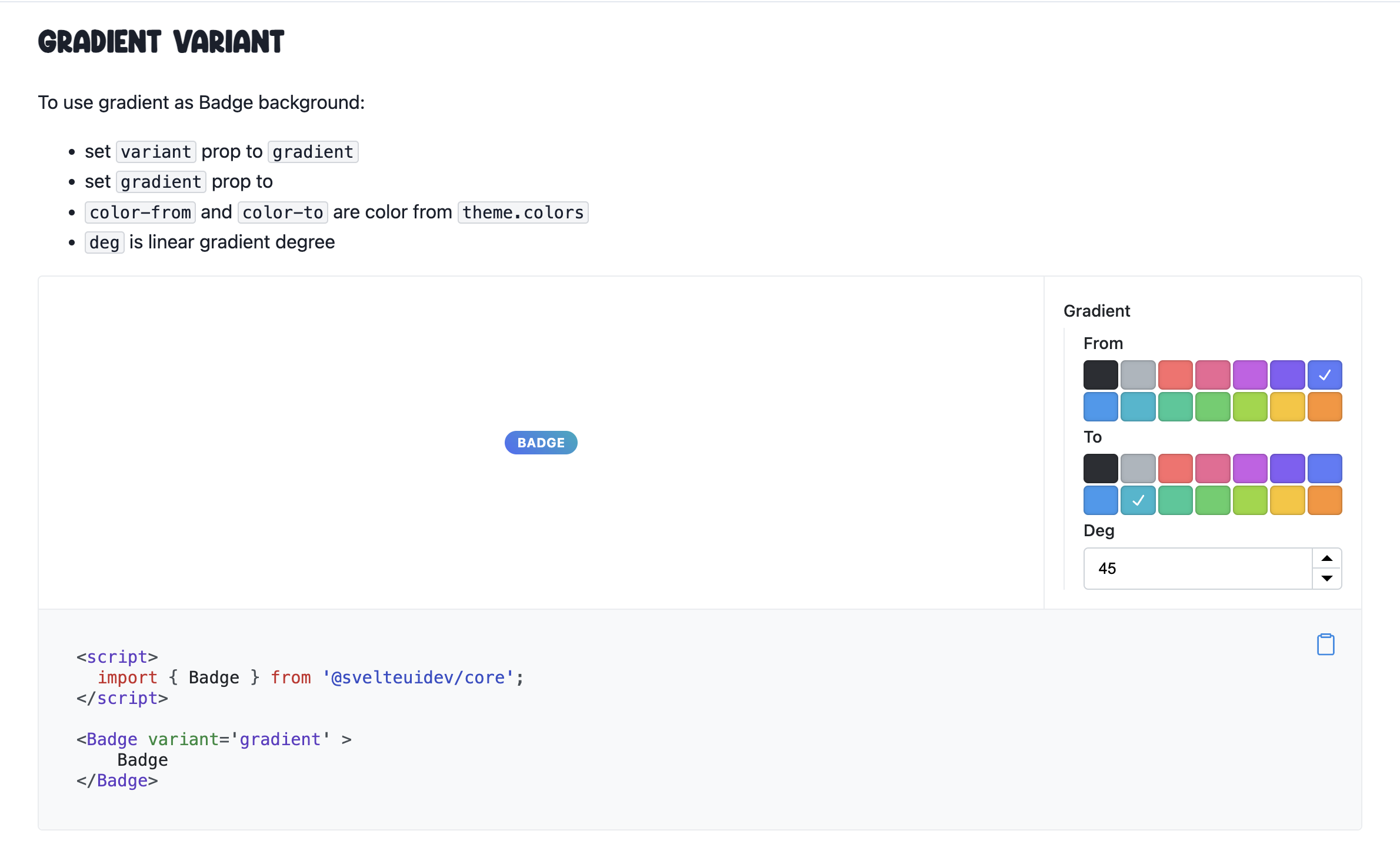 Changing the gradient colours doesn't reflect on the demo · Issue #225 · svelteuidev/svelteui ...