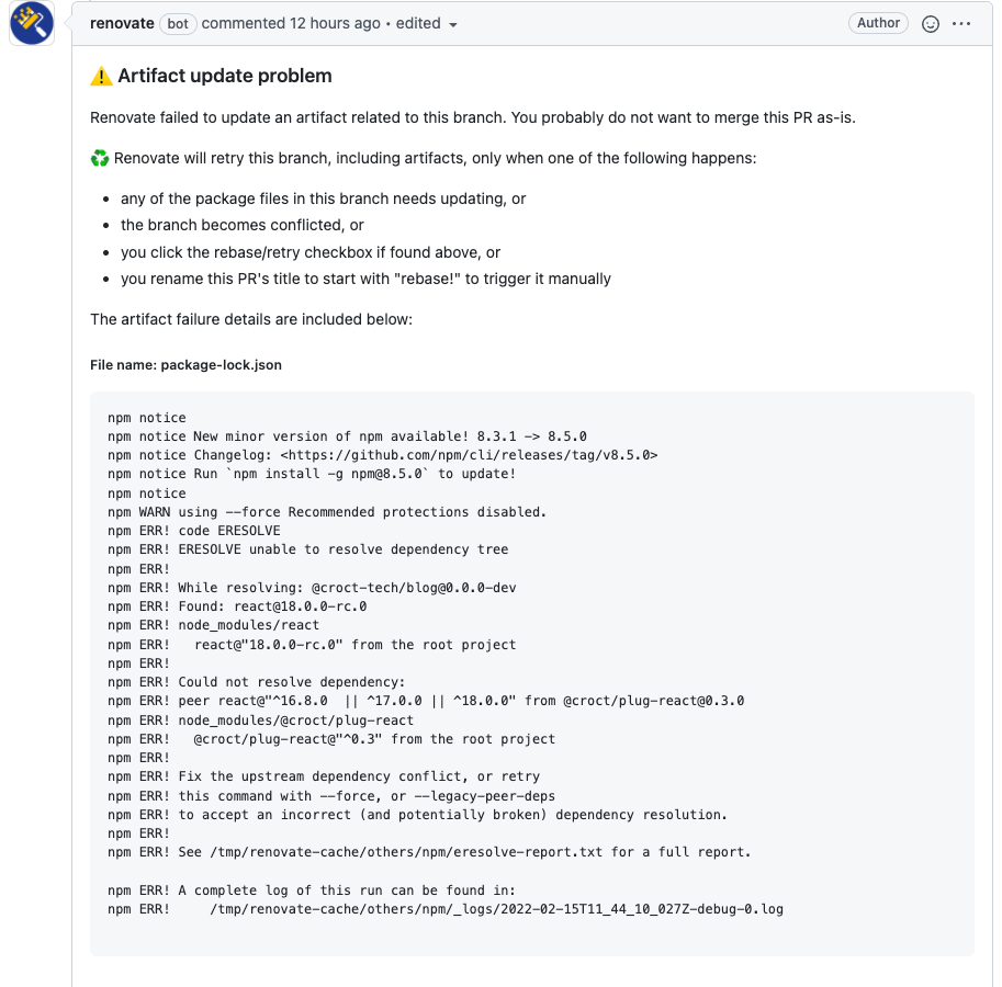 Renovate Seems To Ignore Npmrc In Nested Directories · Issue 14238 · Renovatebotrenovate · Github 5920