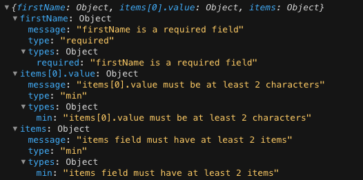 Yup errors are swallowed · Issue #441 · react-hook-form/resolvers · GitHub