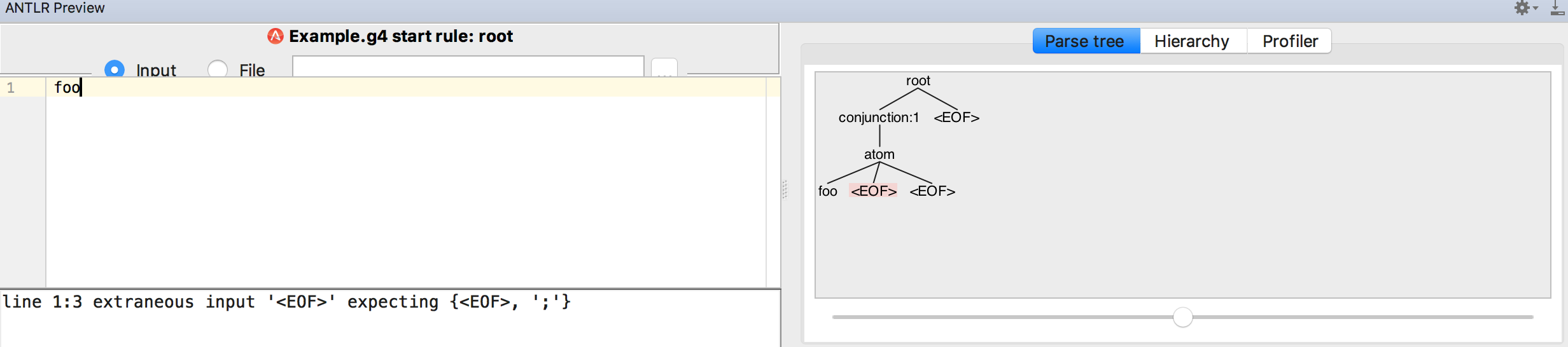 Extraneous Input · Issue 324 · Antlrintellij Plugin V4 · Github