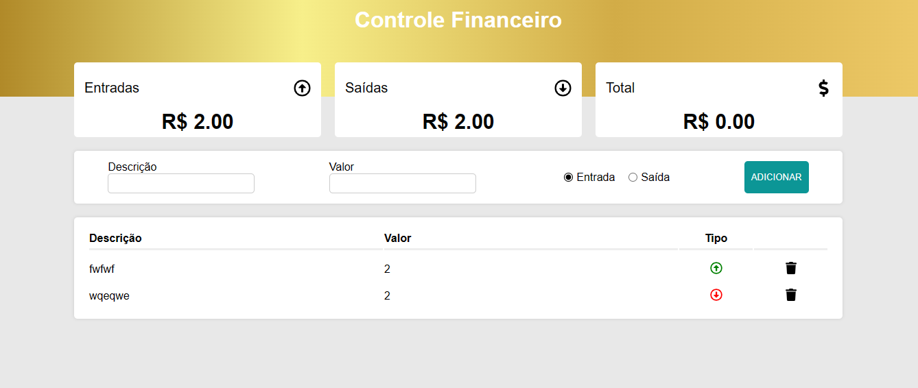 GitHub - emersoncarneirodasilva/minhas-financas: Projeto de um app para controle financeiro ...