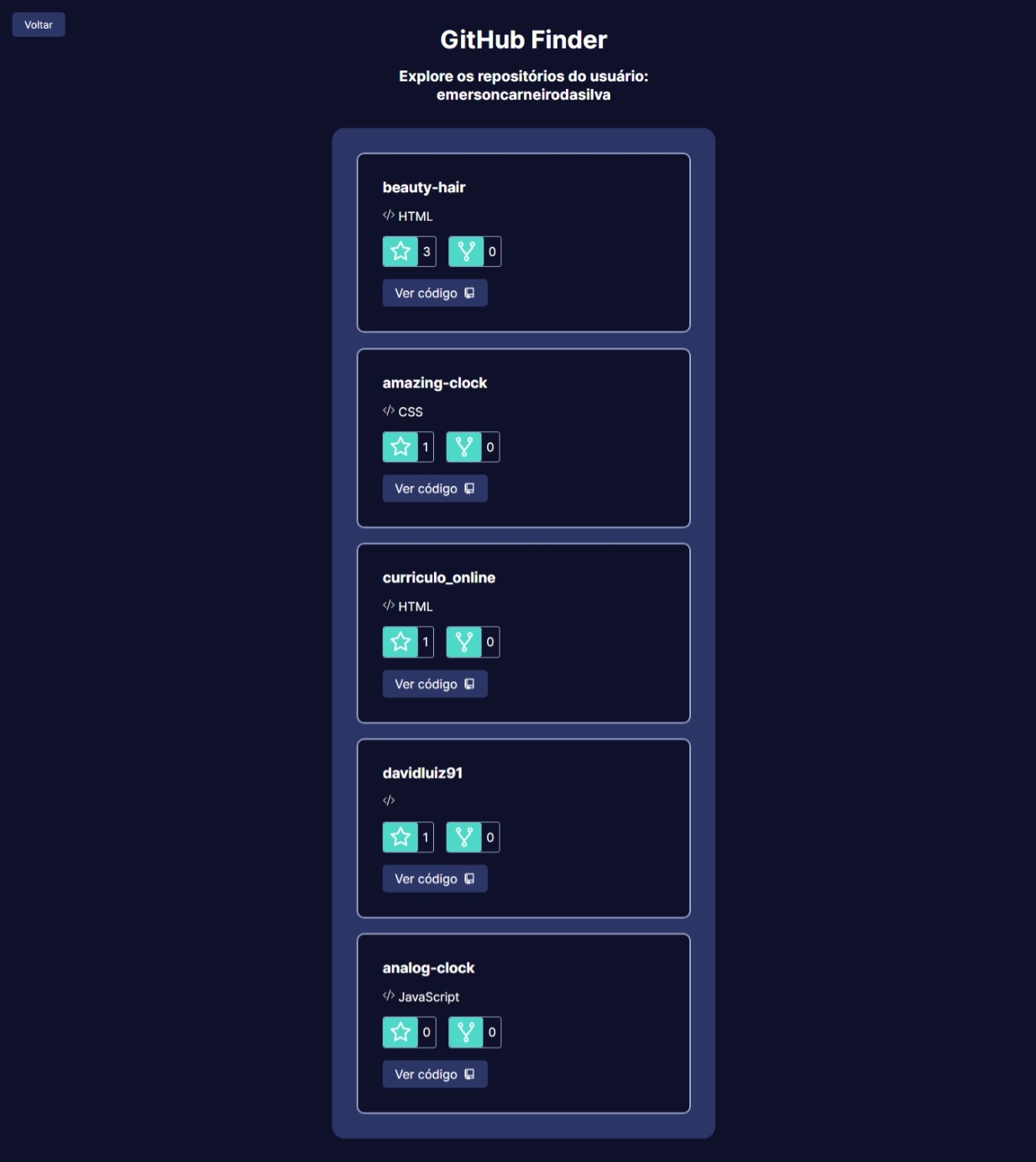 GitHub - emersoncarneirodasilva/github-finder: O GitHub Finder é um ...