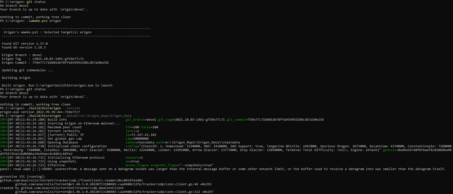 Consistency in version number · Issue #4695 · erigontech/erigon · GitHub