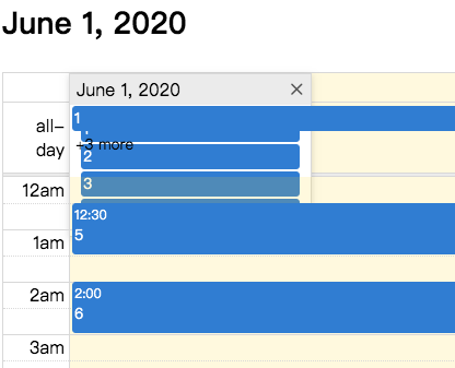 Event popover display issues with many events · Issue #5471 · fullcalendar/fullcalendar · GitHub