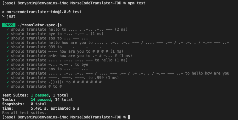 GitHub - Benyamin428/MorseCodeTranslator-TDD