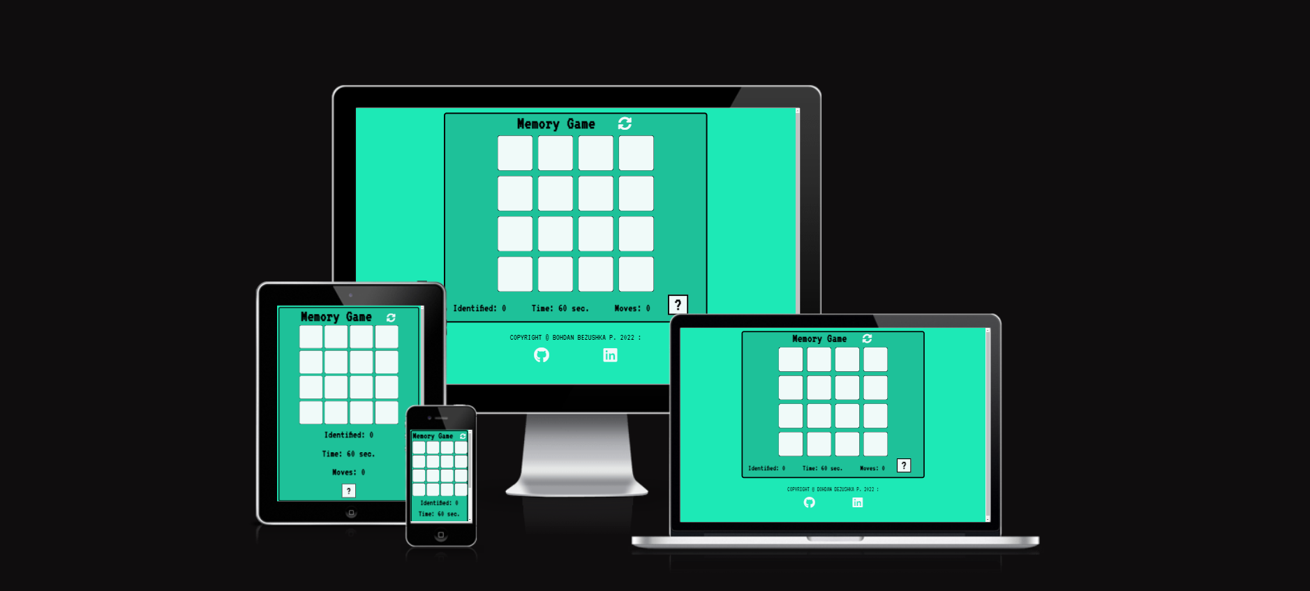 GitHub - BohdanBezushka/Memory-Game: Milestone 2 project for the Full Stack Software Development ...