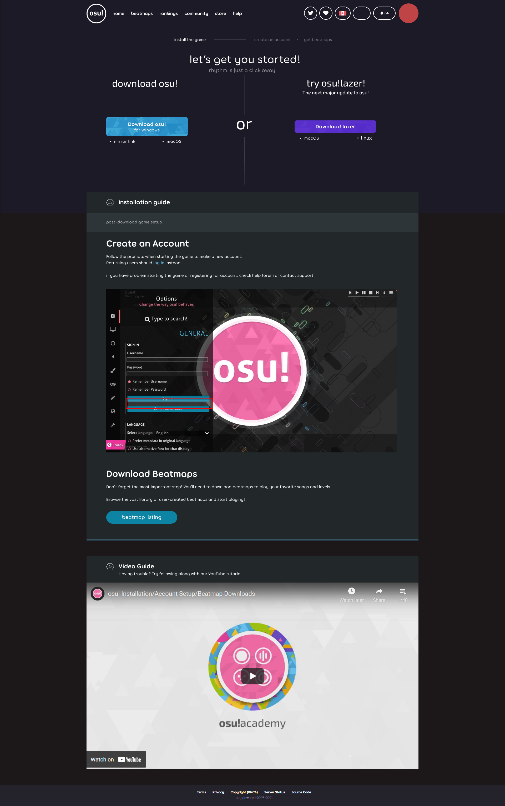 Update design of download page · Issue #8246 · ppy/osu-web · GitHub