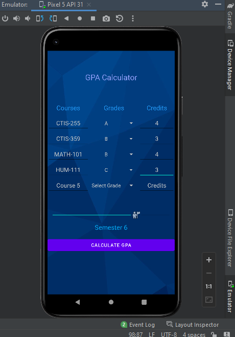GitHub - thesaadameer/Android-GPA-Calculator-App: This app calculates ...