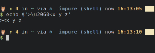 Incorrect rendering of word joiner · Issue #5153 · kovidgoyal/kitty · GitHub