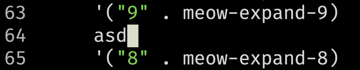 Can't get `meow-open-below` to work on `A` · Issue #442 · meow-edit/meow · GitHub