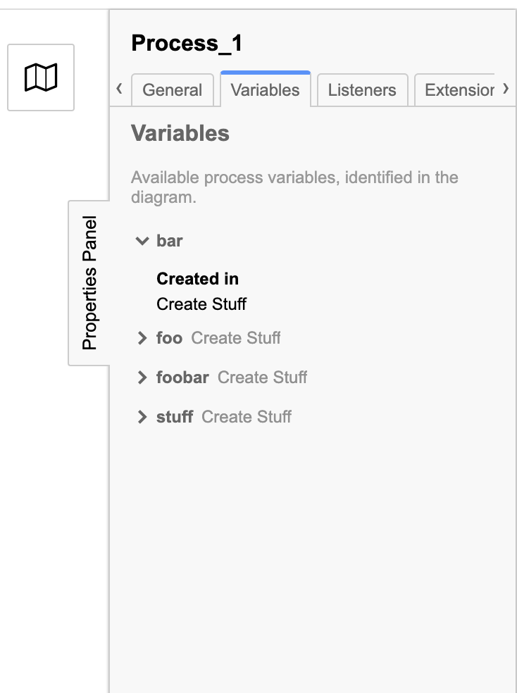 Discover exact creation place of process variable · Issue #415 · bpmn-io/bpmn-js-properties ...