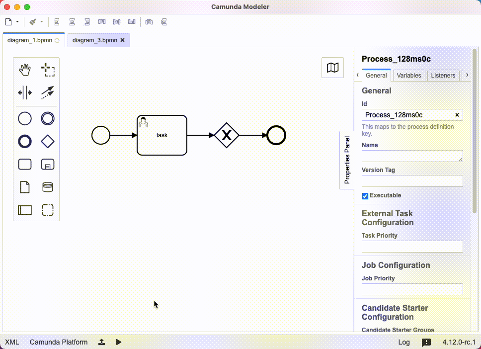While pasting the contents of the diagram after deleting manually the ...