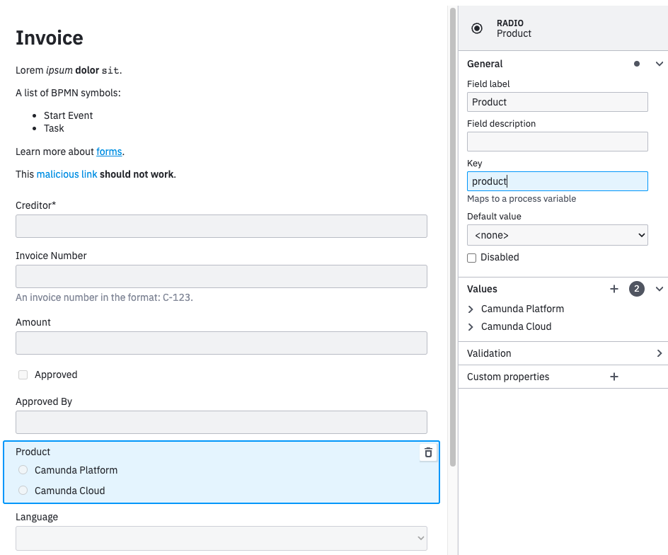 Migrate to common bpmn-io properties panel · Issue #249 · bpmn-io/form ...
