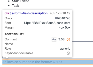 Form field descriptions do not have sufficient contrast · Issue #334 ...