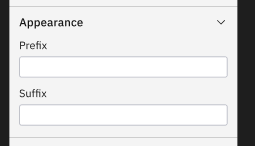 Add possibility to add prefix and suffix appearance for form fields ...