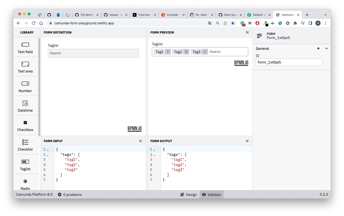 Disabled `taglist` Fields Do Not Show Imported Values · Issue 496 · Bpmn Ioform Js · Github