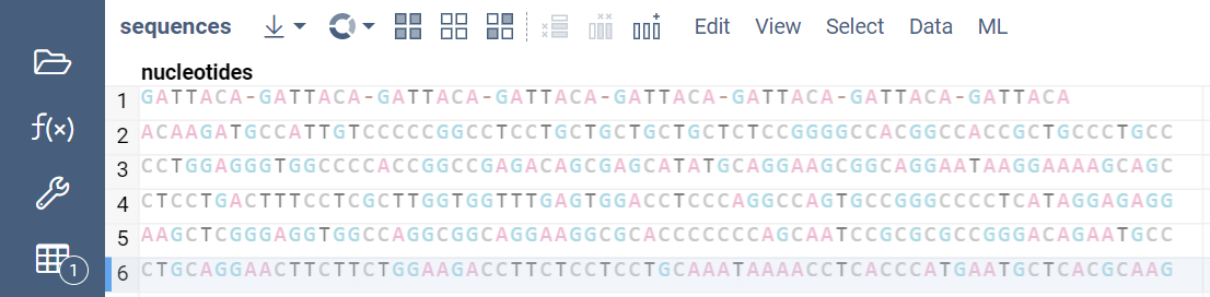 Bio: grid cell renderer for sequences · Issue #114 · datagrok-ai/public · GitHub