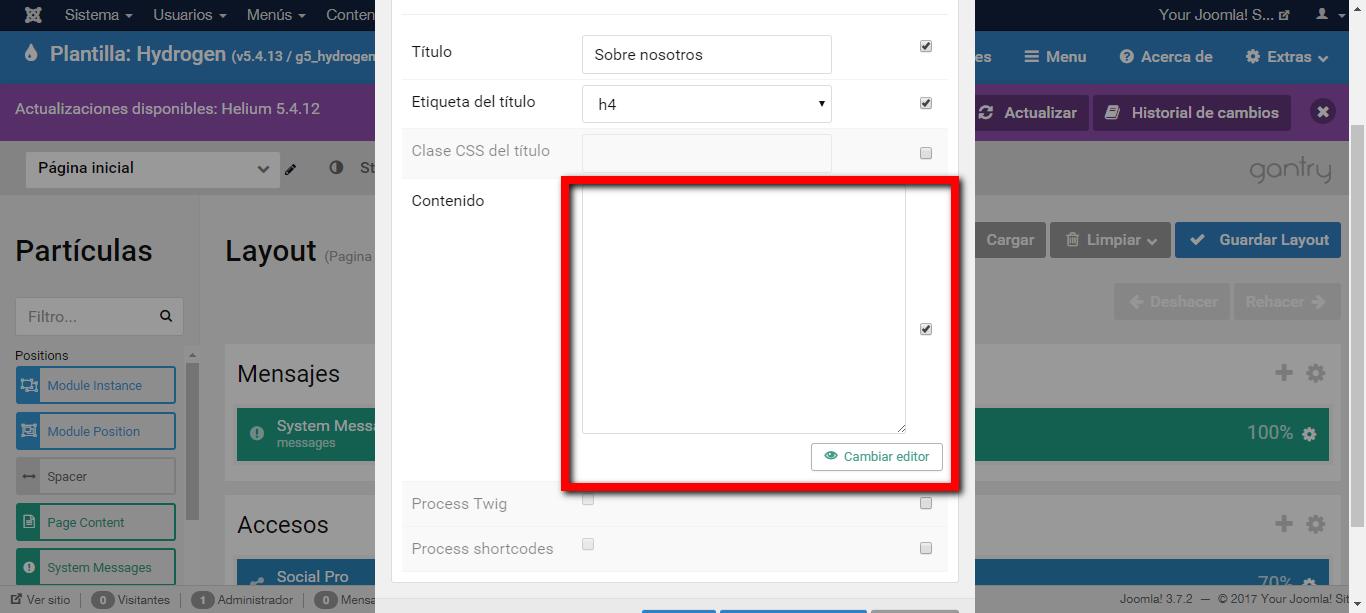 RokPad Functionality for Custom HTML Particle · Issue #236 · gantry/gantry5 · GitHub