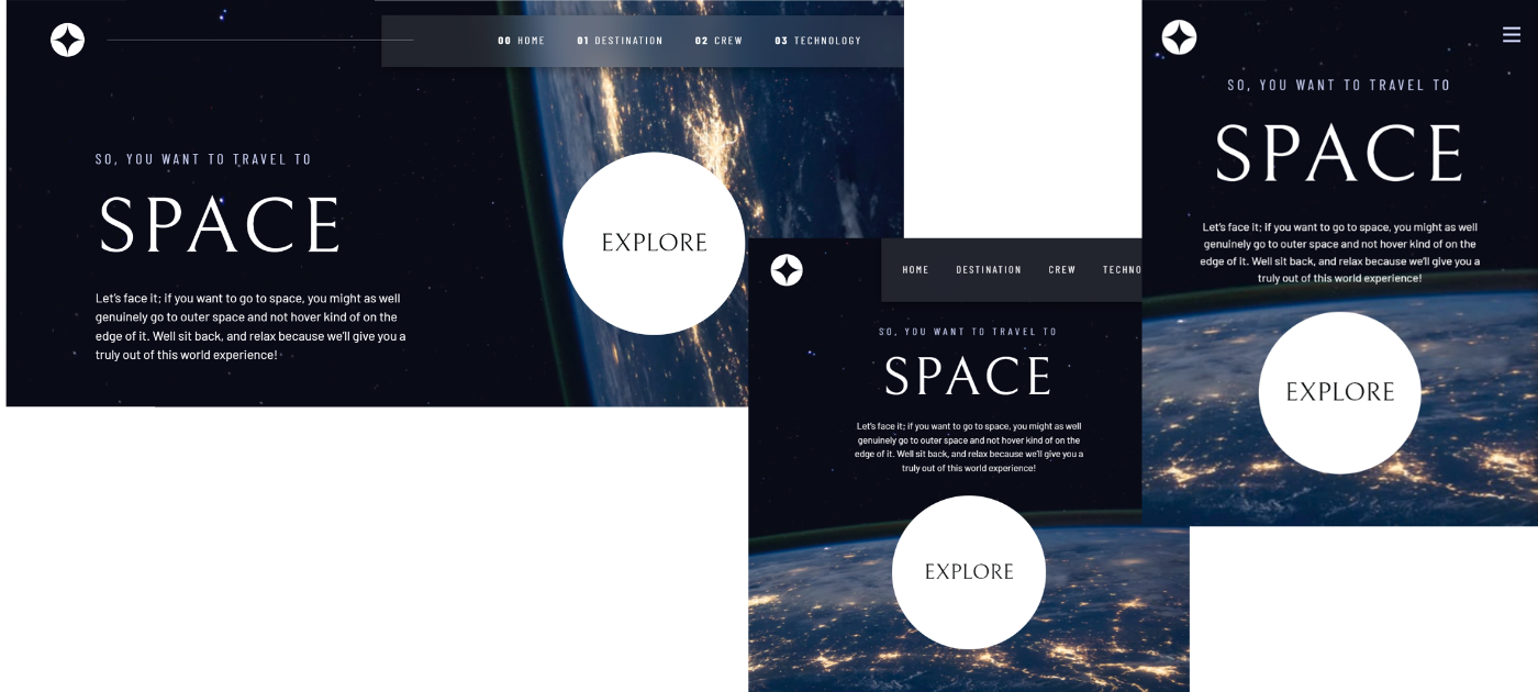 GitHub - sagekim6/space-tourism: Space tourism website