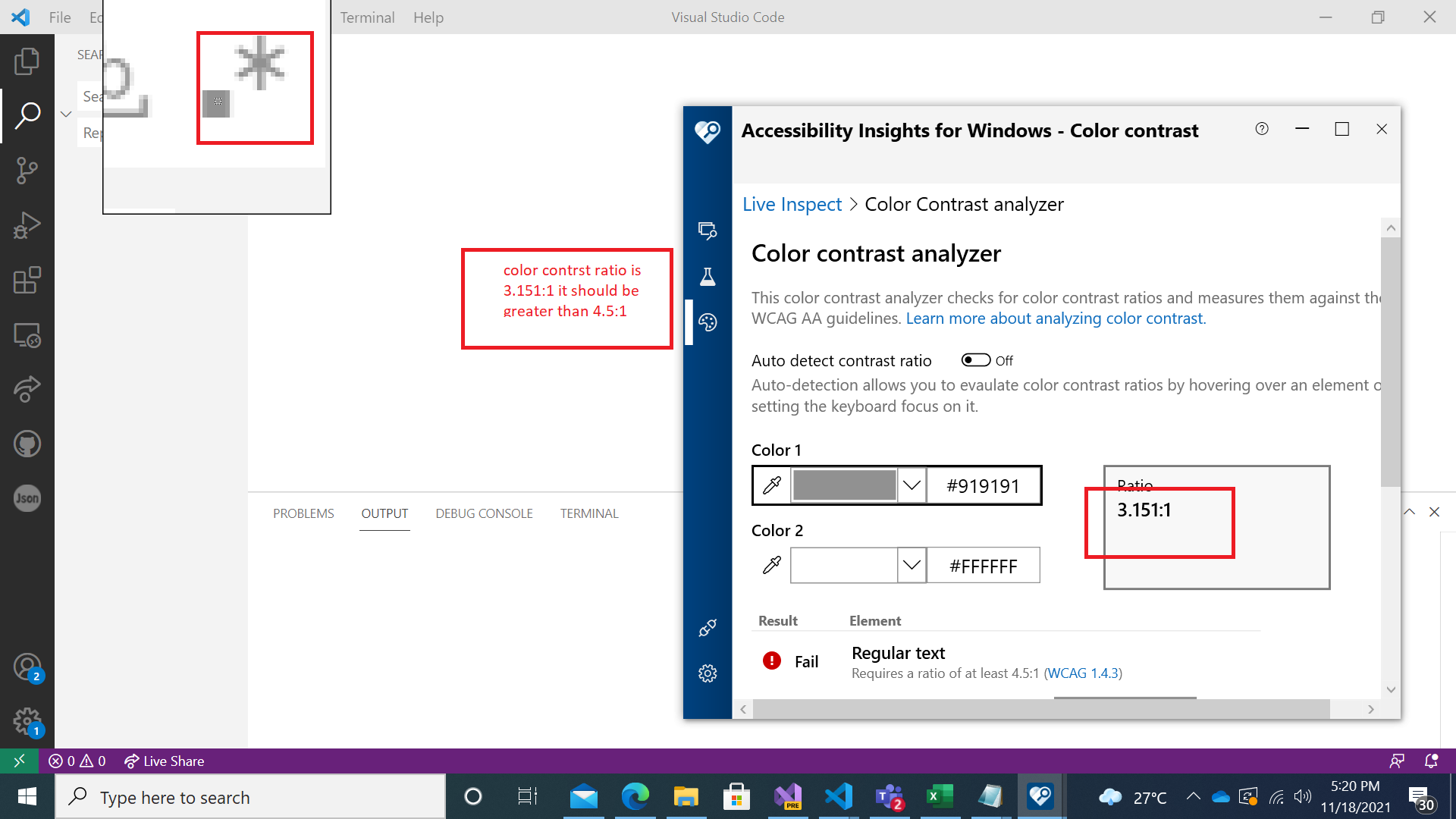 Find widget toggle buttons do not pass color contrast ratio · Issue ...