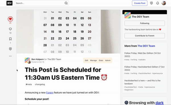 Add Post Sidebar Placement Option For Display Ads · Issue 18638 · Forem Forem · Github