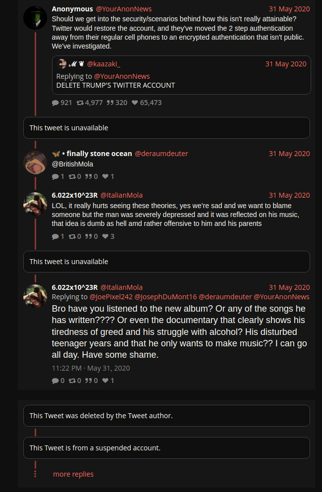 Replies are missing some notice · Issue #171 · zedeus/nitter · GitHub