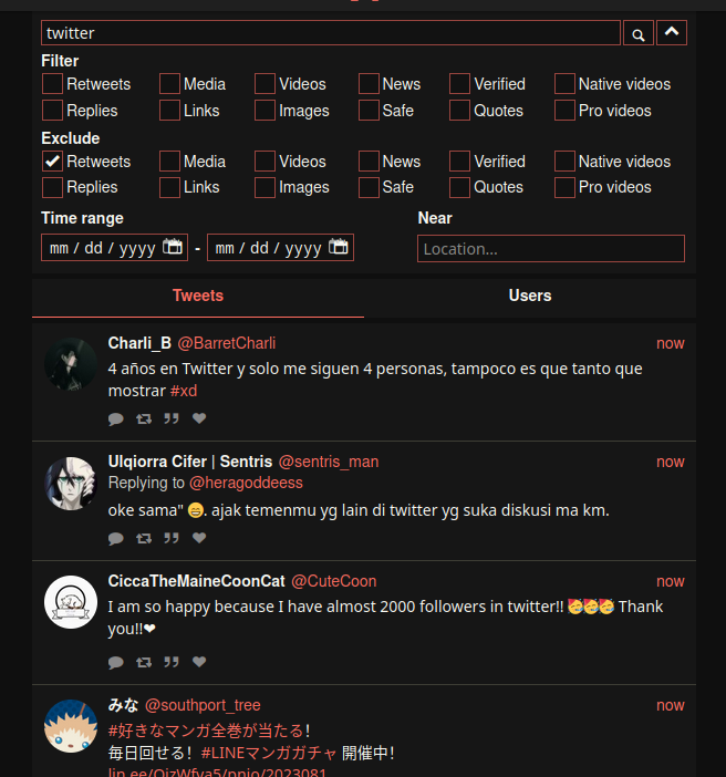 Search doesn't work again · Issue #980 · zedeus/nitter · GitHub