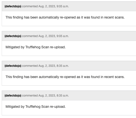 Trufflehog Re Import Can T Handle Reimport Correctly · Issue 8458 · Defectdojo Django