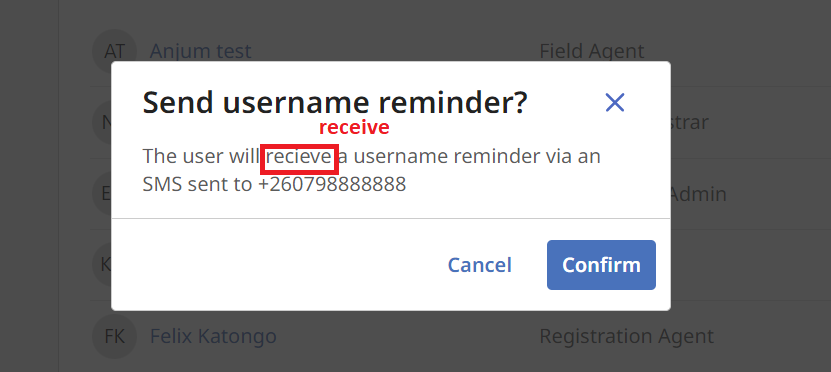 As a Local or National System Admin, I want to send a username reminder to user · Issue #4038 ...