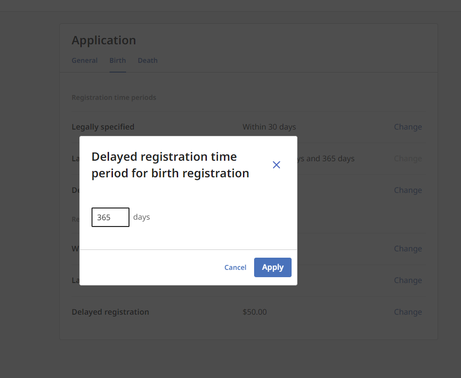 The modal title of delay registration in birth tab is showing wrong · Issue #4249 · opencrvs ...