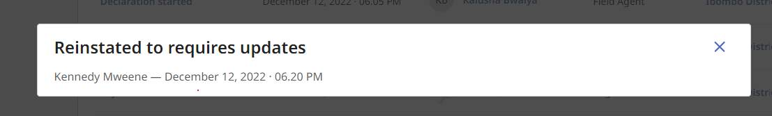 Reinstate action name not showing correctly · Issue #4311 · opencrvs/opencrvs-core · GitHub