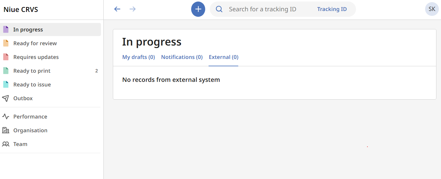 Hide external or health system workqueue · Issue #6103 · opencrvs/opencrvs-core · GitHub