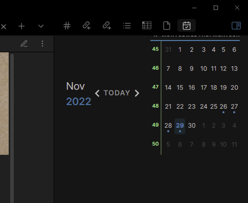 [Bug] Calendar UI is almost unusable for me now · Issue #288 · liamcain/obsidian-calendar-plugin ...