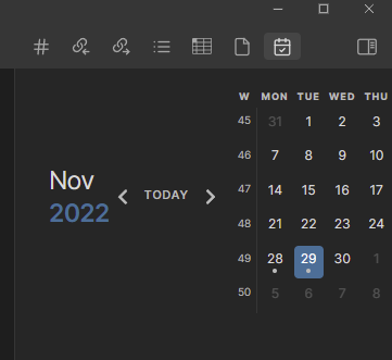 [Bug] Calendar UI is almost unusable for me now · Issue #288 · liamcain/obsidian-calendar-plugin ...