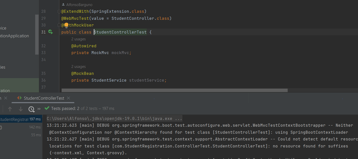 GitHub - AlfonsoBarguno/StudentSystemWithTest